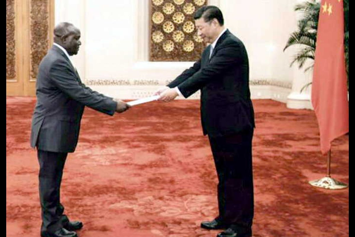 Chrispus Kiyonga presents credentials to China's Xi Jinping | The ...