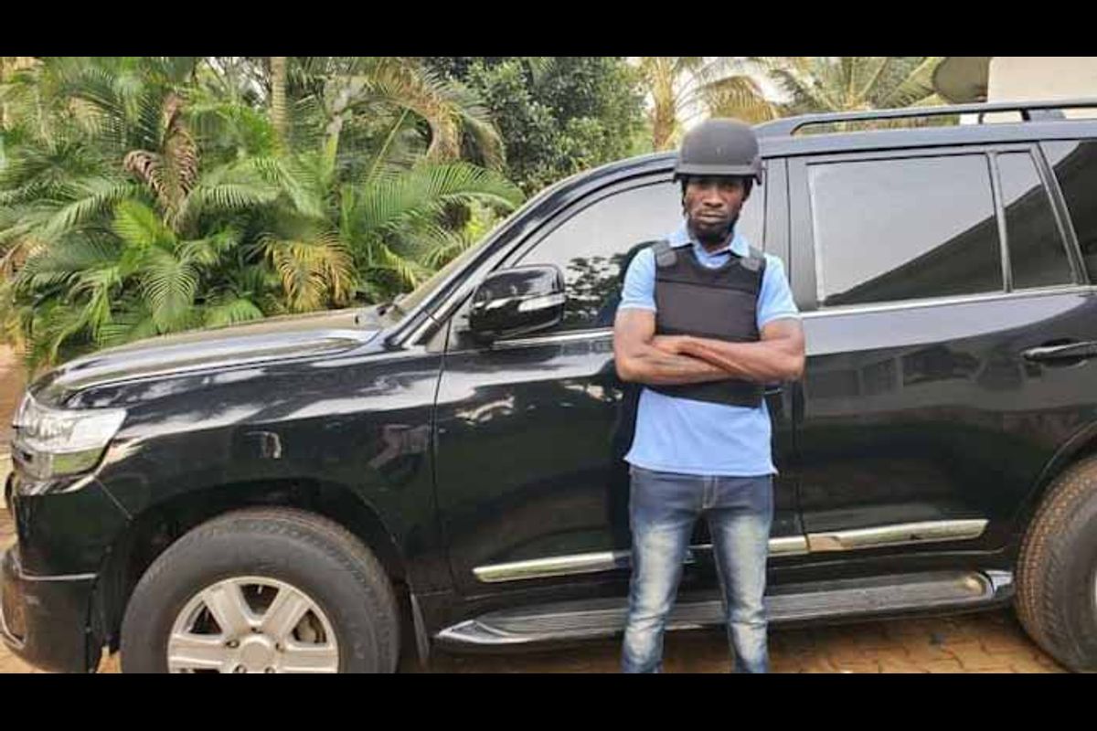 Bobi Wine caves in, surrenders armoured car to URA | The Sunrise Newspaper