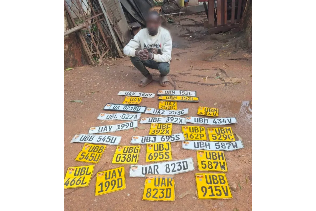 Police Arrest Suspect, Recover Stolen Vehicle Number Plates in Maganjo ...